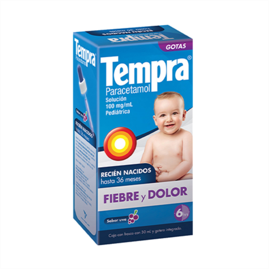 Tempra®: Tableta masticable infantil 6 a 12 años | Tempra